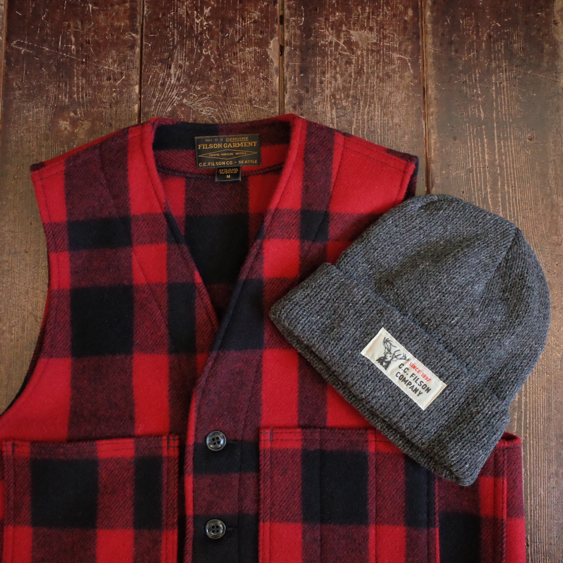 INFORMATION & FILSON LINED RAGG WOOL BEANIE | MAPS&SONS
